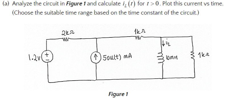 Solved (a) Analyze the circuit in Figure 1 and calculate | Chegg.com