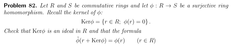 Solved Problem 82 . Let R and S be commutative rings and let | Chegg.com