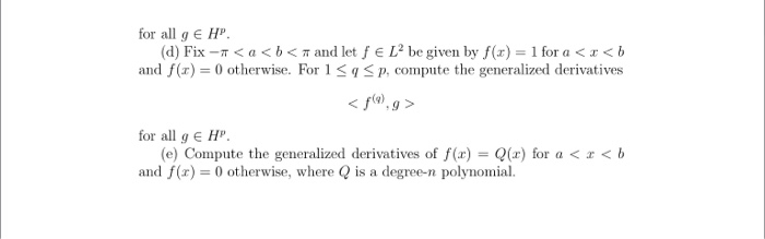 Solved Question 5 For p 1,2,.. . define the Sobolev space H- | Chegg.com