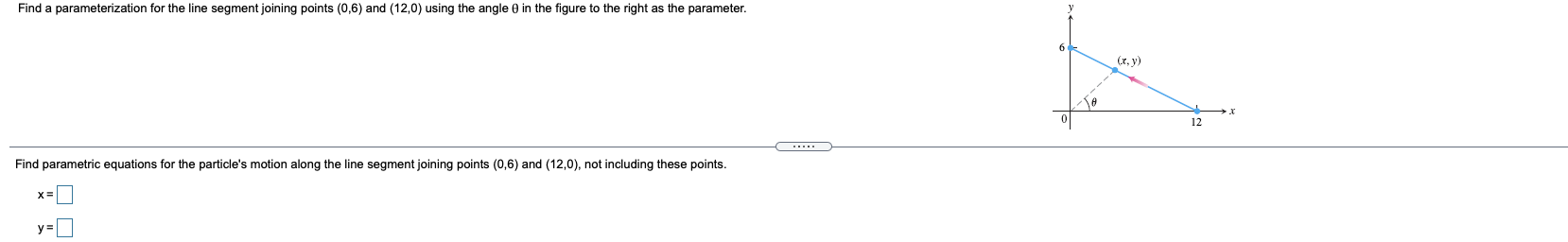 Solved Find A Parameterization For The Line Segment Joining