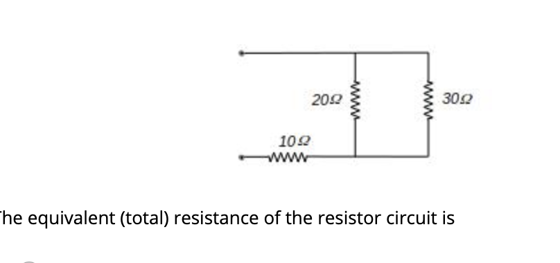 Solved 200 } 300 100 The equivalent (total) resistance of | Chegg.com