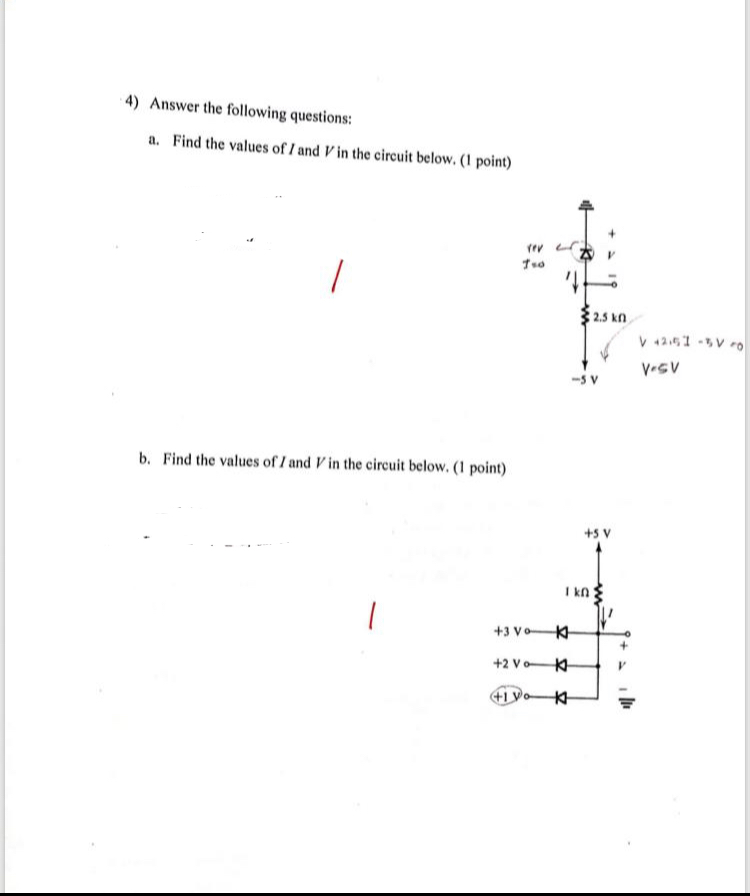 Solved 4) Answer the following questions: a. Find the values | Chegg.com