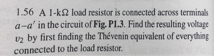 Solved 1.56 A 1-k Ω load resistor is connected across | Chegg.com