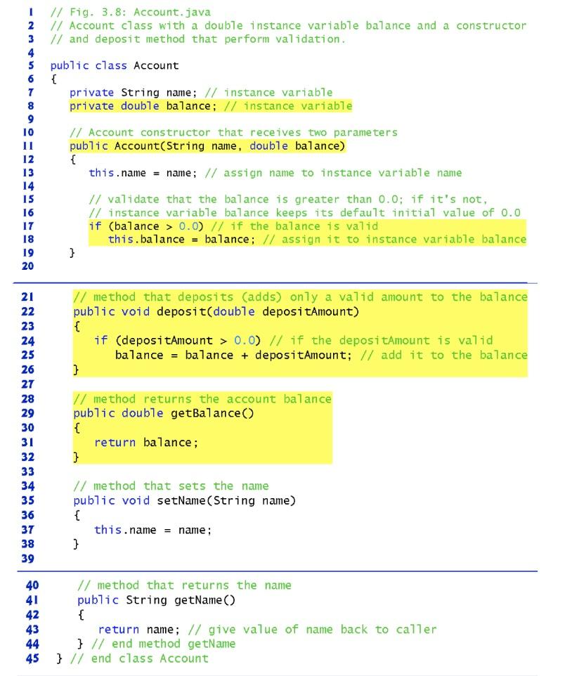 Solved Add a method withdraw to Account.java that withdraws | Chegg.com