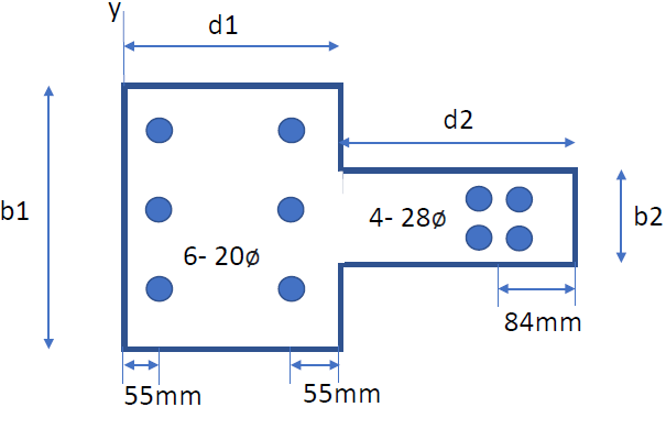 Solved The section of a column is shown in the figure. | Chegg.com