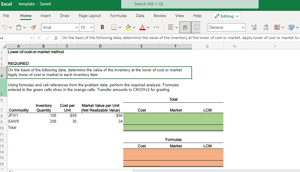Solved Lower-of-cost-or-market method On the basis of the | Chegg.com