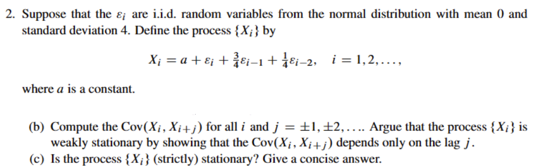 Solved Suppose that the εi are i.i.d. random variables from | Chegg.com