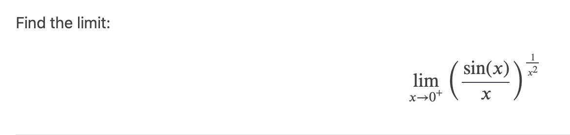 Solved Find the limit: \\[ \\lim _{x \\rightarrow | Chegg.com