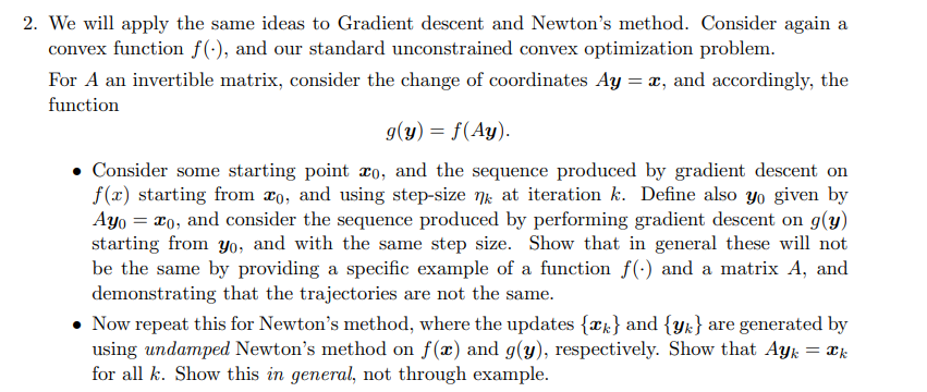 Solved We will apply the same ideas to Gradient descent and | Chegg.com