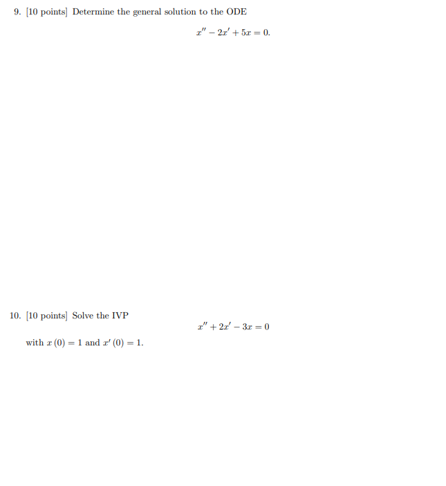 Solved o many pedalaman dan 9. [10 points) Determine the | Chegg.com