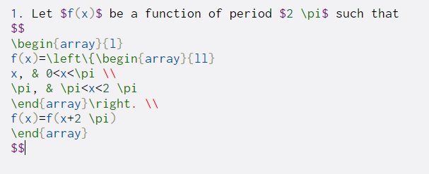 Solved 1. Let $f(x)$ be a function of period $2 \pi$ such | Chegg.com