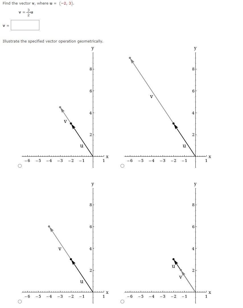 [Solved]: Find the vector ( mathbf{v} ), where ( math