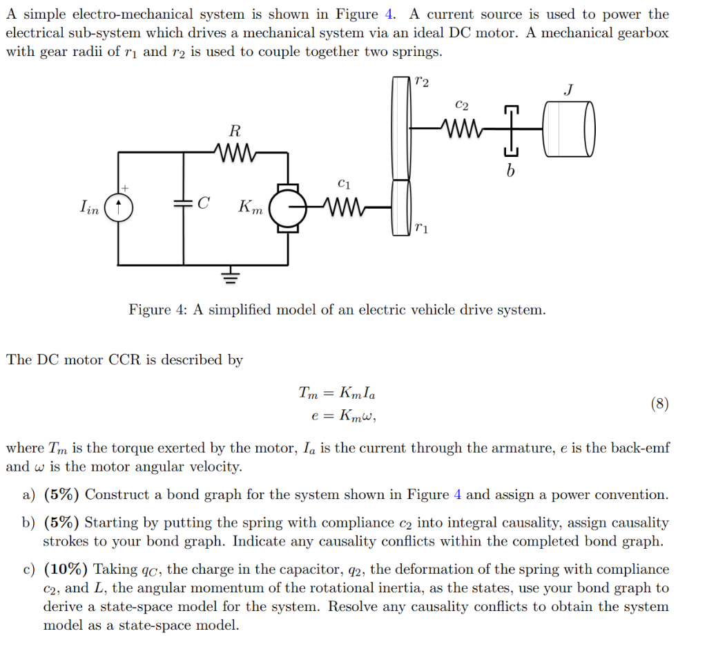 A simple electro-mechanical system is shown in Figure | Chegg.com