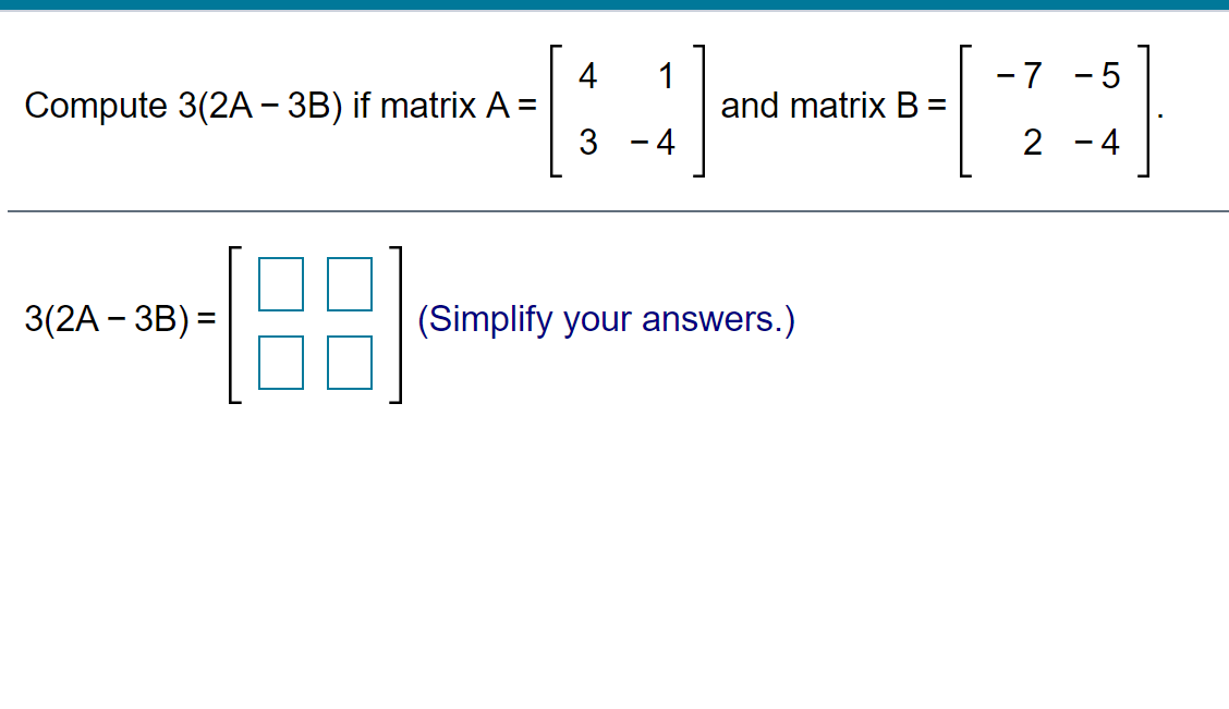 Solved = = + (a) Construct the matrix A = [Aj] if A is 2x3 | Chegg.com