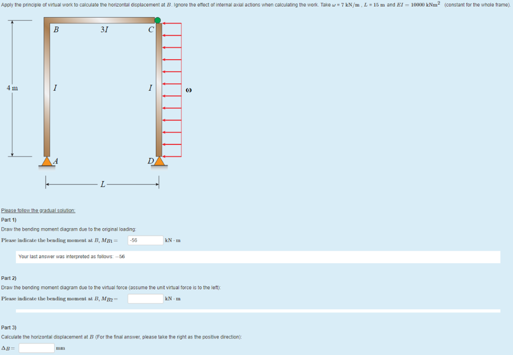 Solved Apply the principle of virtual work to calculate the | Chegg.com