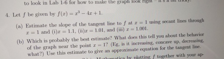 Solved to look in Lab 1-6 for how to make the graph look | Chegg.com