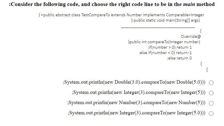 Solved :Consider the following code, and choose the right | Chegg.com