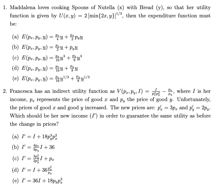 Solved NEED HELP!!! Maddalena loves cooking Spoons of | Chegg.com