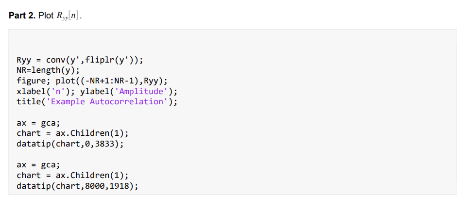 Task 7. Estimation of echo delay and magnitude from | Chegg.com