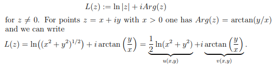 Solved The Principal Logarithm Function Is Defined Via