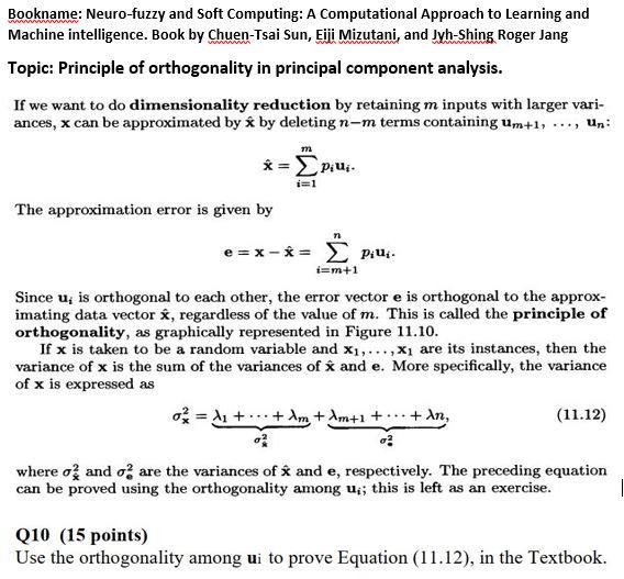 Bookname: Neuro-fuzzy and Soft Computing: A | Chegg.com