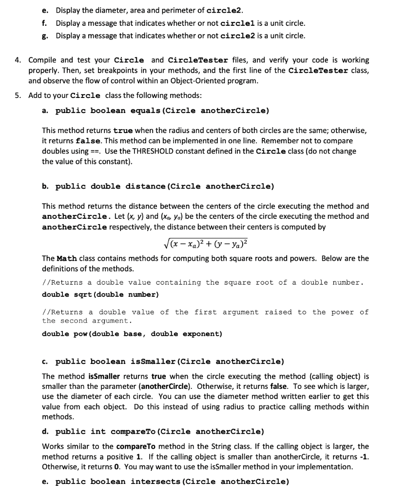 Solved Lab 09 - Classes and Methods Introduction This lab | Chegg.com