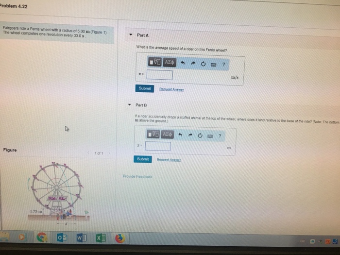 Solved Problem 4.22 Fairgoers ride a Ferris wheel with a | Chegg.com