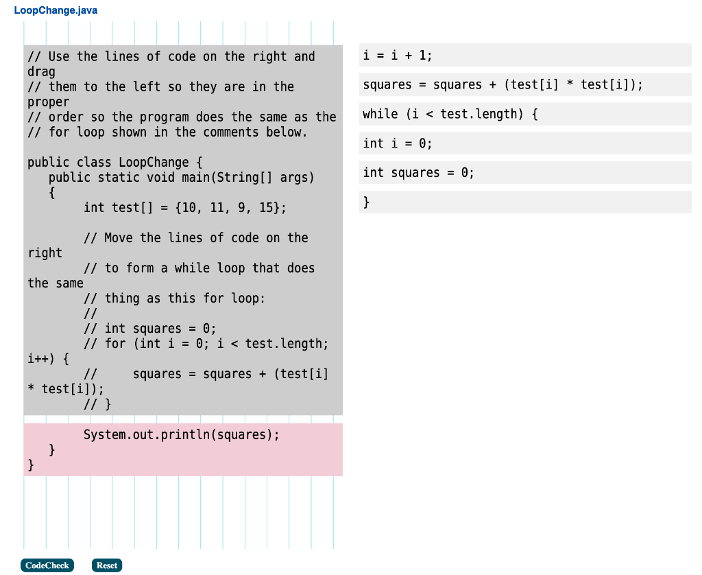 Solved i just need to put the code on the right side in the | Chegg.com