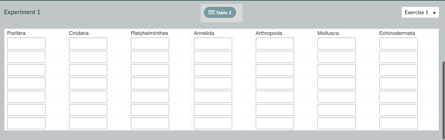 1 Table 1 contains all of the main features of the | Chegg.com