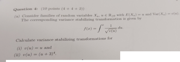 Solved Question 4: (10 points (4+4+2)) (a) Consider families | Chegg.com