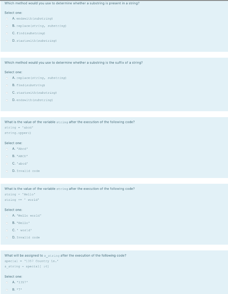 Solved Which method would you use to determine whether a | Chegg.com