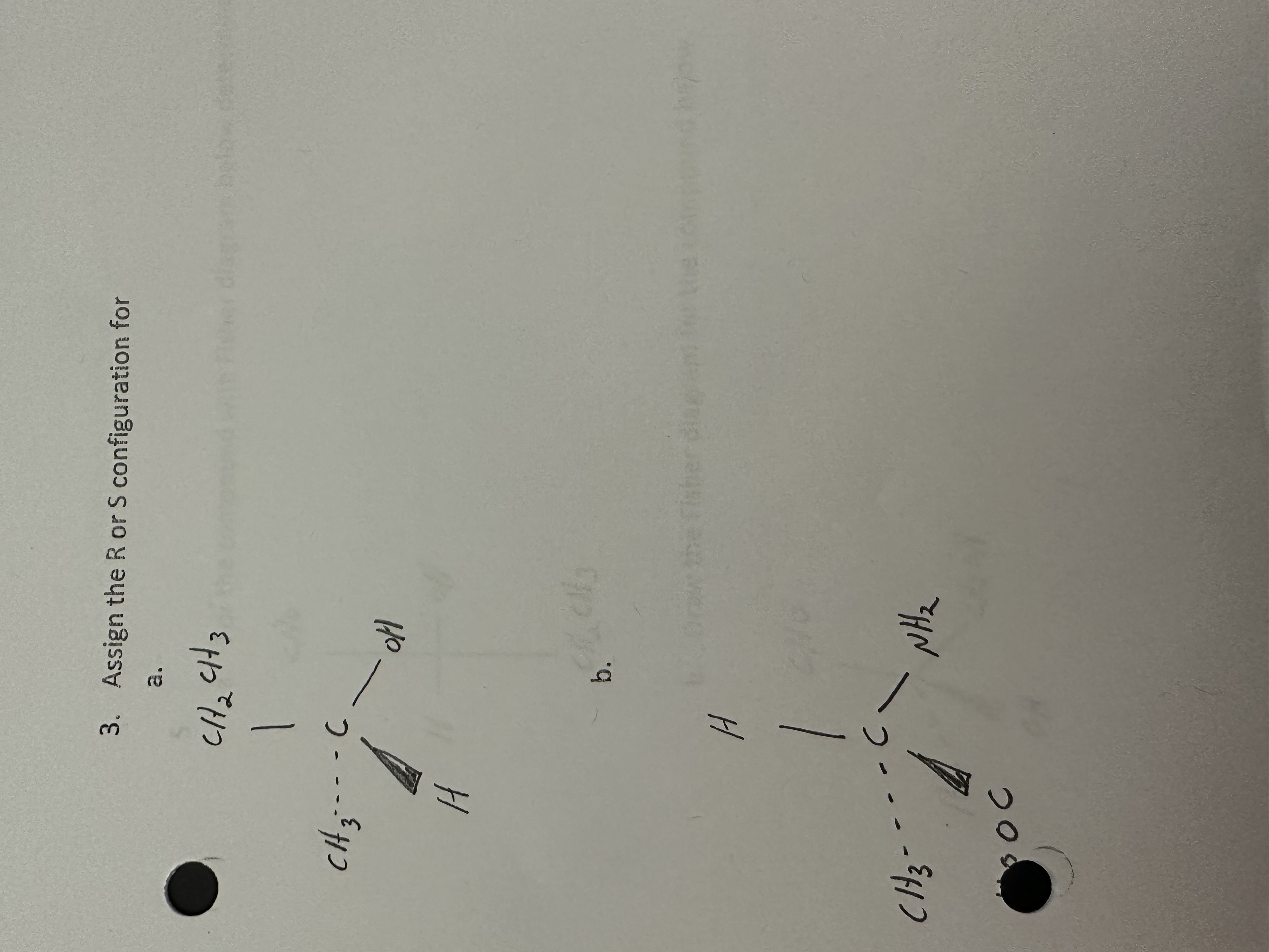 Solved 3. Assign the R or S configuration for a. | Chegg.com