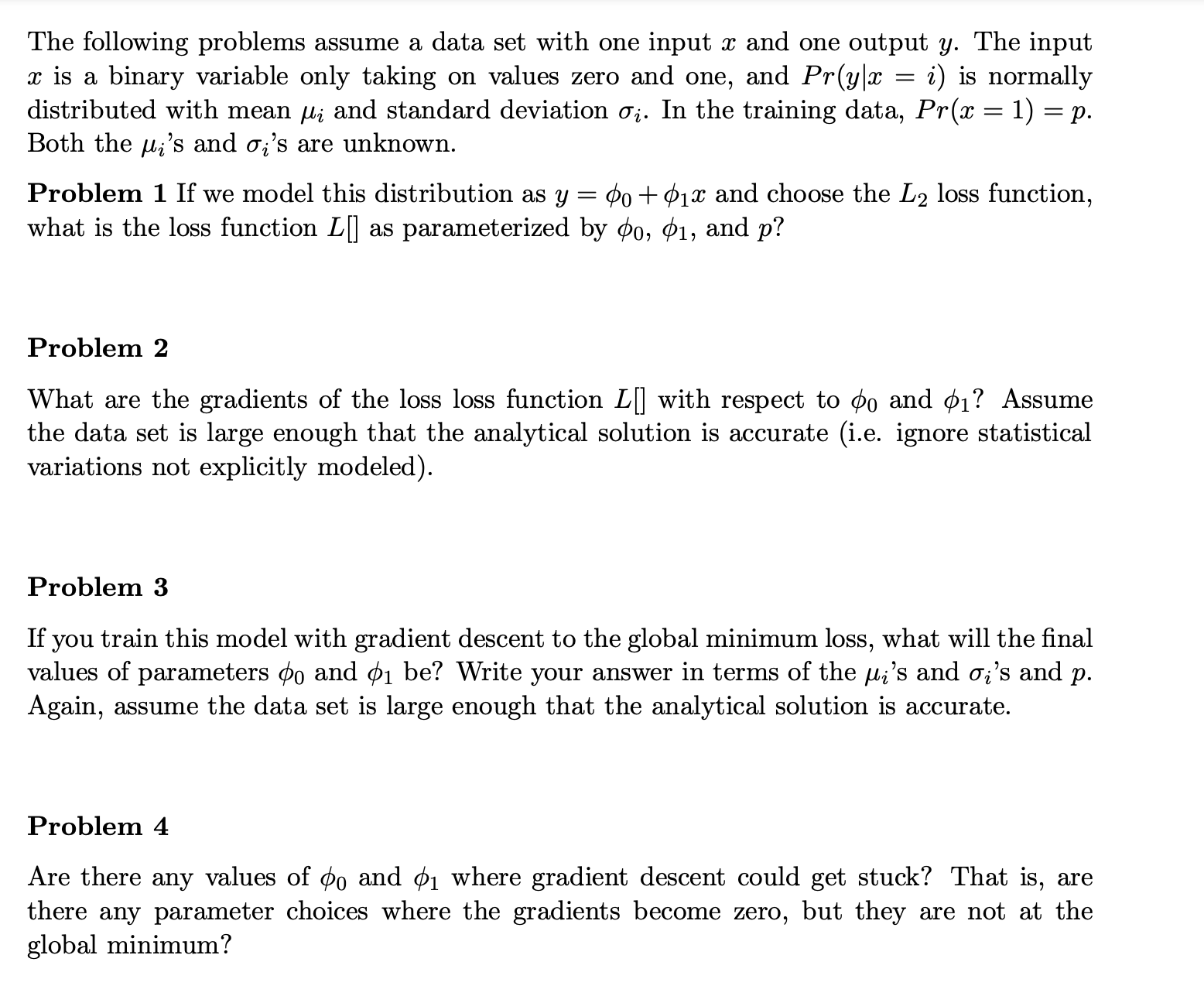 Solved The following problems assume a data set with one | Chegg.com