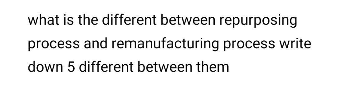 Solved what is the different between repurposing process and | Chegg.com