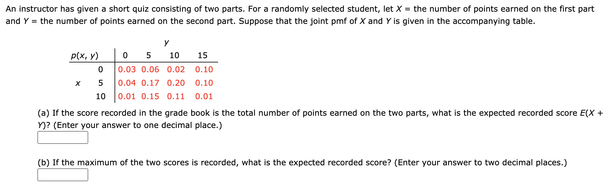 Solved An instructor has given a short quiz consisting of | Chegg.com
