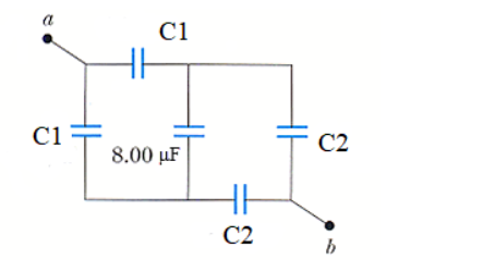 Solved Determine the effective capacitance between terminals | Chegg.com