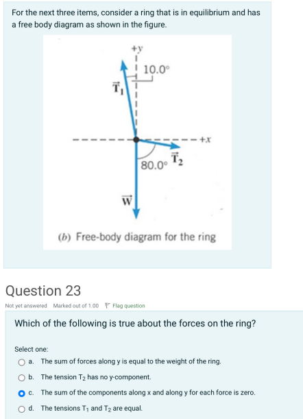Solved For the next three items, consider a ring that is in | Chegg.com