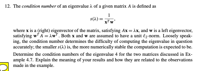Example 4.6. The eigenvalues of any upper triangular | Chegg.com