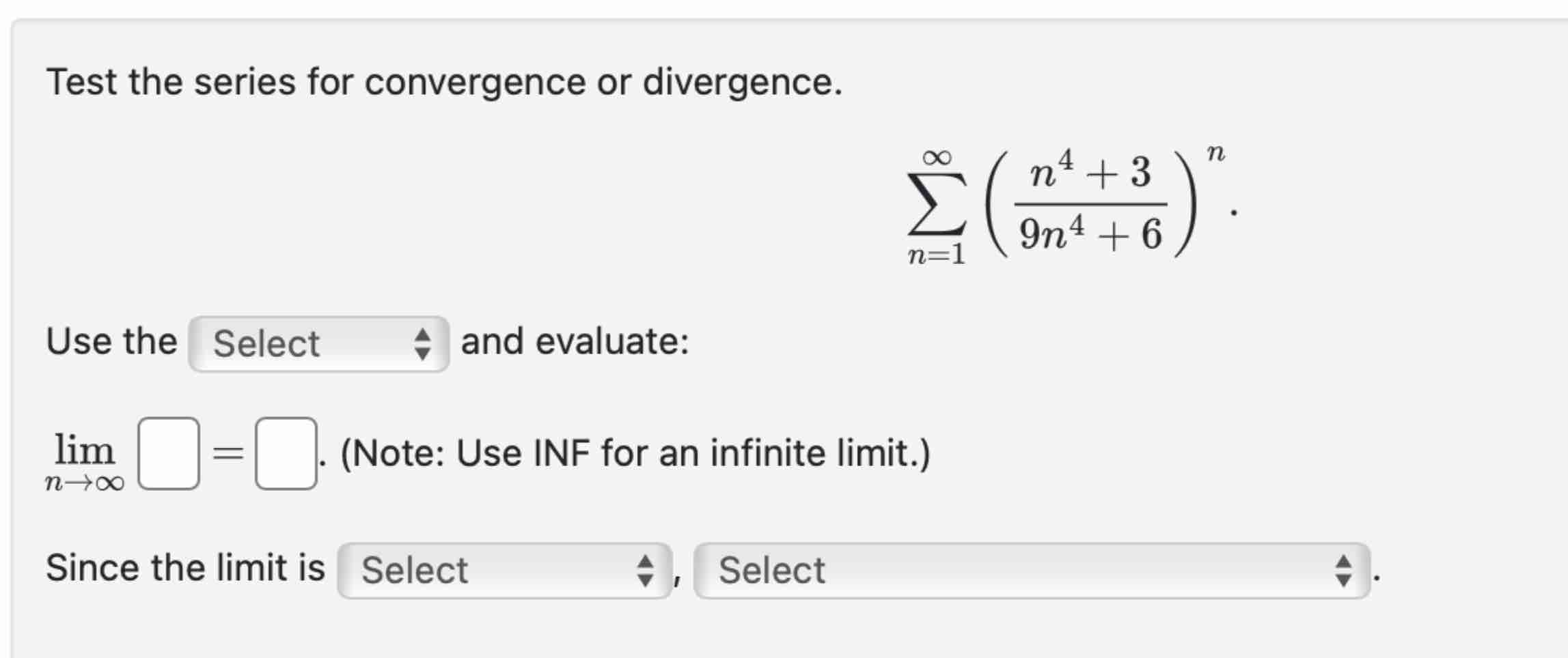Test the series for convergence or | Chegg.com