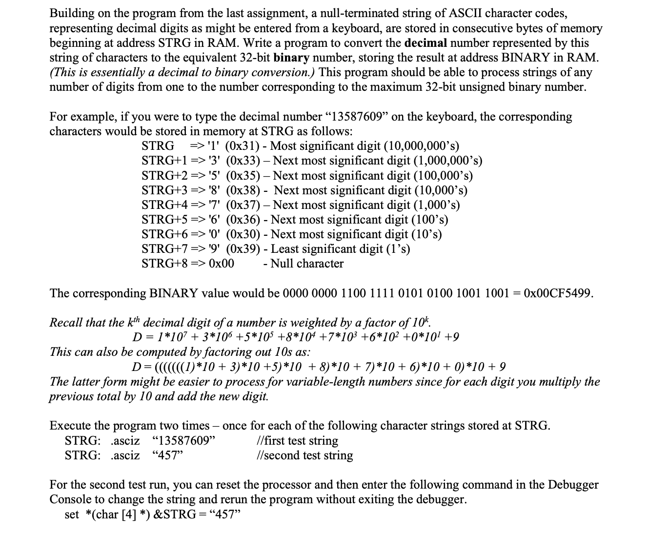Solved Assembly Language Building On The Program From The