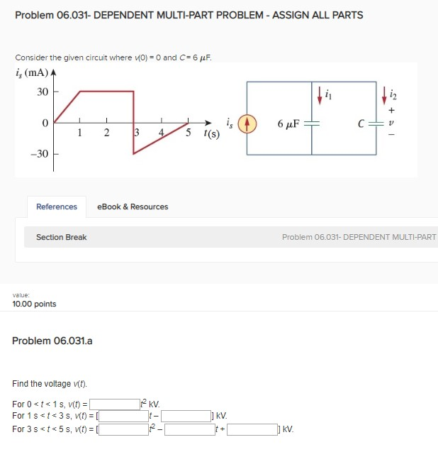 Solved Problem 06.031- DEPENDENT MULTI-PART PROBLEM - ASSIGN | Chegg.com