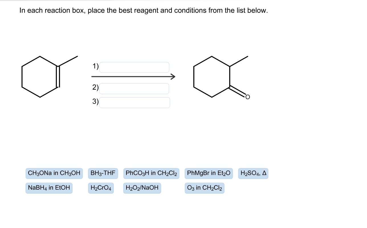 Solved Slide appropriate reactants into the boxes to conduct | Chegg.com