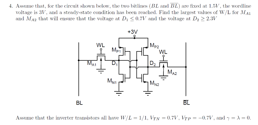 Solved 4. Assume that, for the circuit shown below, the two | Chegg.com