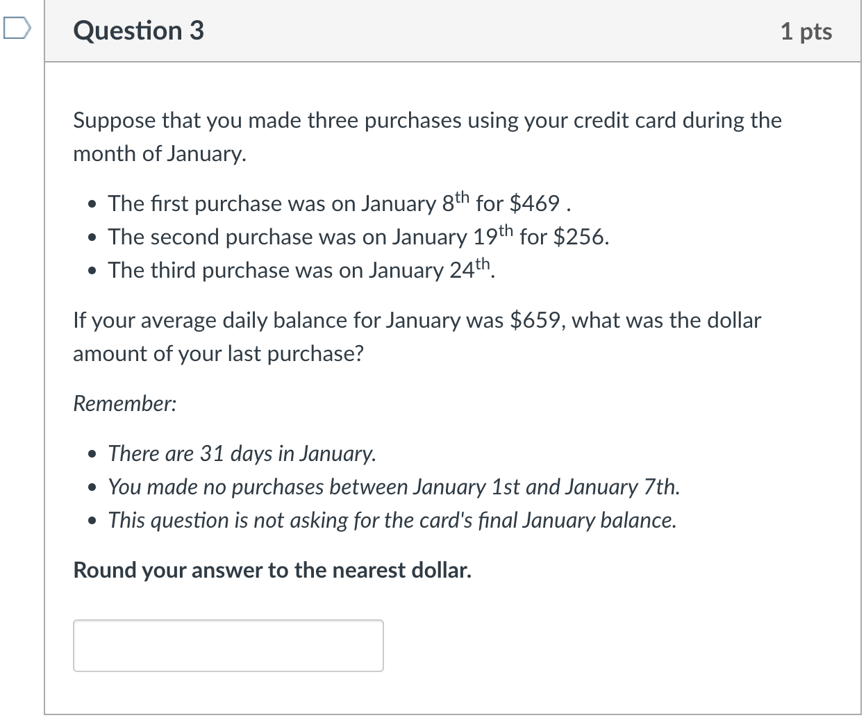 Solved Question 3Suppose that you made three purchases using | Chegg.com