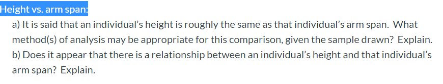 Solved Two sample T hypothesis test: 11: Mean of Height (in) | Chegg.com