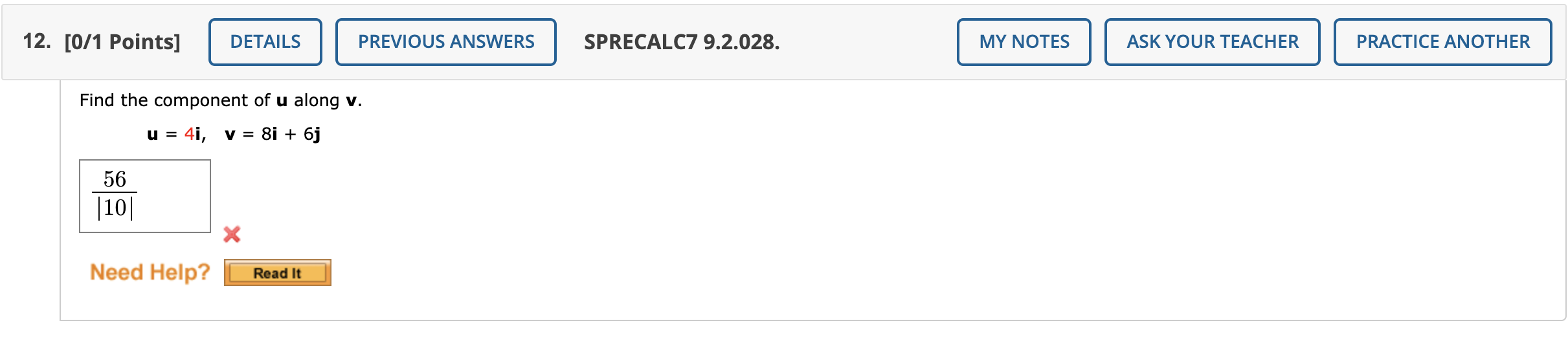 Solved 4. [1/2 points) DETAILS PREVIOUS ANSWERS SPRECALC7 | Chegg.com Solved 4. [1/2 points) DETAILS PREVIOUS ANSWERS SPRECALC7 | Chegg.com