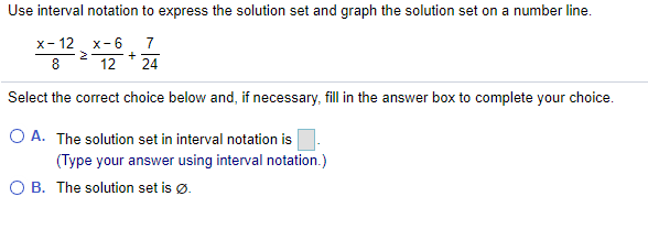 Solved Use interval notation to express the solution set and | Chegg.com