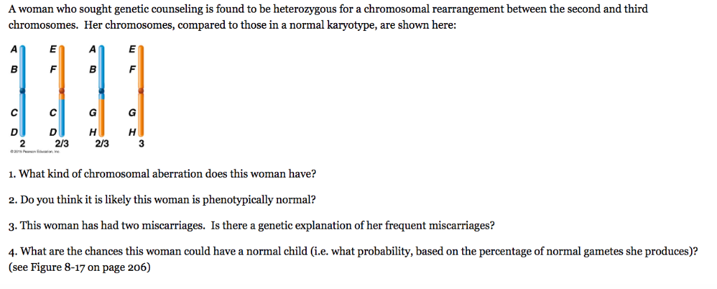 Solved A woman who sought genetic counseling is found to be | Chegg.com