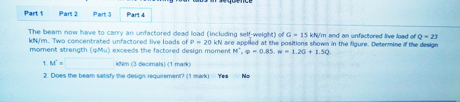 Solved The point loads are placed at the fixed positions | Chegg.com