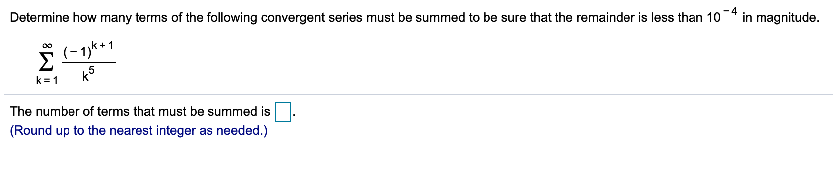 Solved Estimate the value of the following convergent series | Chegg.com